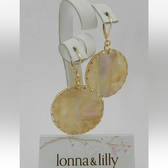 lonna & lilly | Jewelry | Nwt Lonna Lilly Earrings Gold Tone Leverback ...